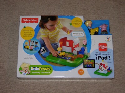 NEW Fisher Price Little People Apptivity Barnyard For iPad Farm Barn ...