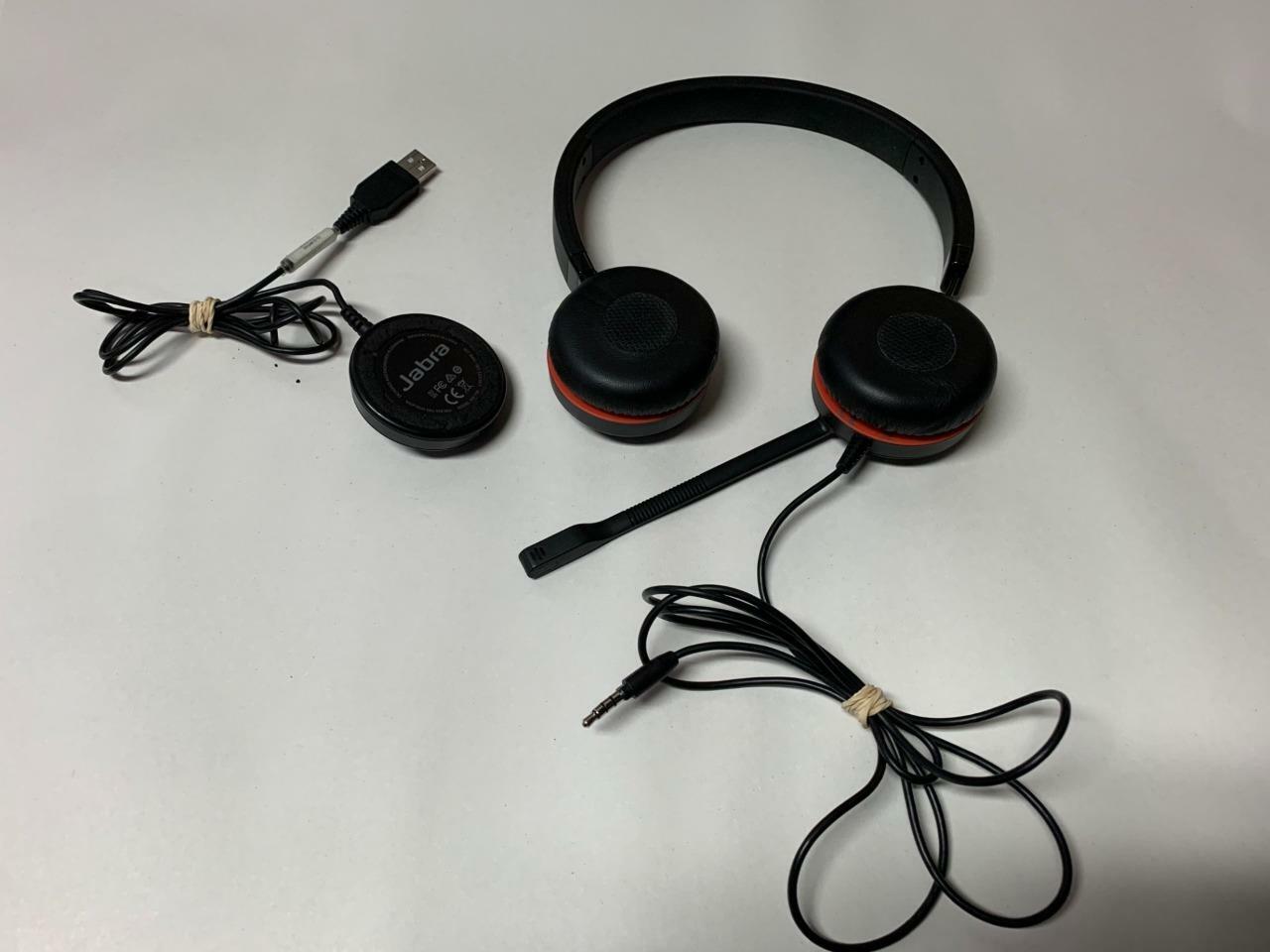 JABRA EVOLVE 30 II DUO HEADSET HSC060 WITH ENC060 USB (NO CASE) | eBay