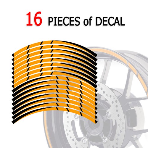 For Yamaha FZS 1000 01-16 15 14 13 Wheel Edge Rim Stickers 17 inch S01B ...