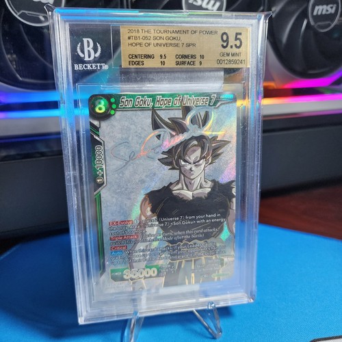 Dragonball Super Son Goku, Hope of Universe 7 TB1-052 SPR Signature BGS ...