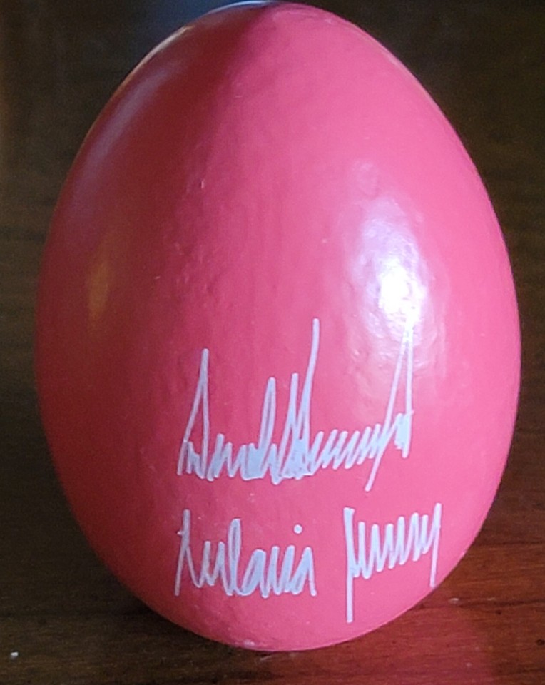 White House 2018 Easter Egg for White House Easter Egg Roll Trump | eBay