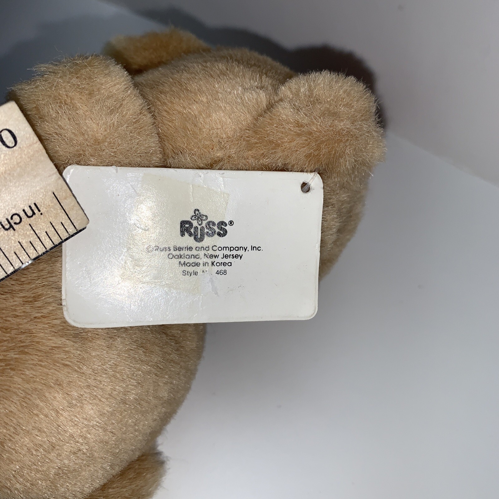 RUSS Chanukah Teddy Caress Soft Pets Hanukkah Wishes Bear VTG 4 1/2 ...