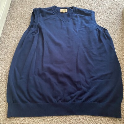 The Foundry Supply Co. Mens Blue Sweater Vest Size 2XLT | eBay