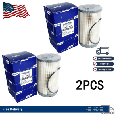 2X OEM K37-1029 Fuel Filter Fit For Peterbilt Kenworth FS20172 K37-1012 ...