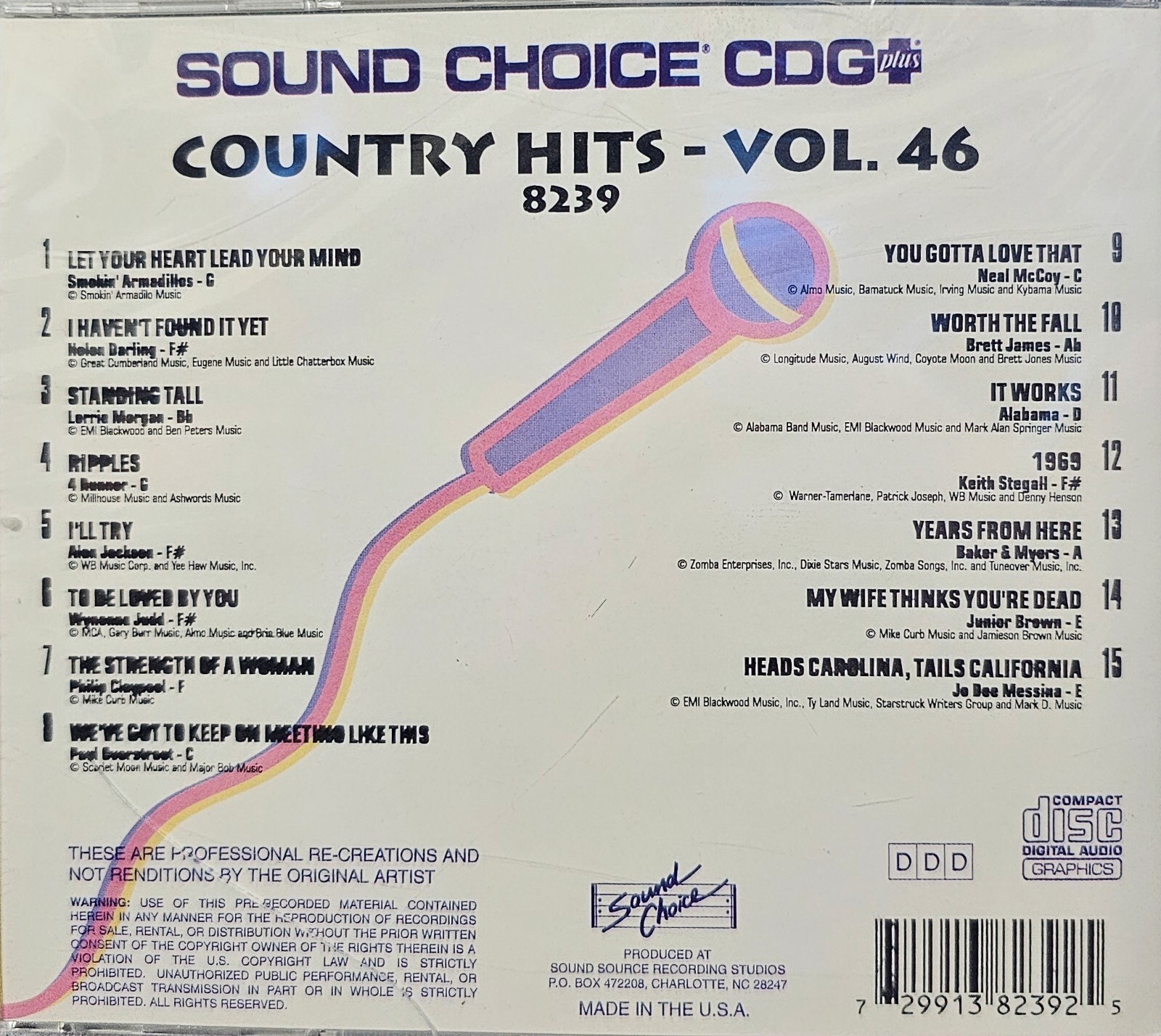 SC8239 COUNTRY NEW WRAPPED IN PLASTIC SOUND CHOICE KARAOKE LOT K | eBay