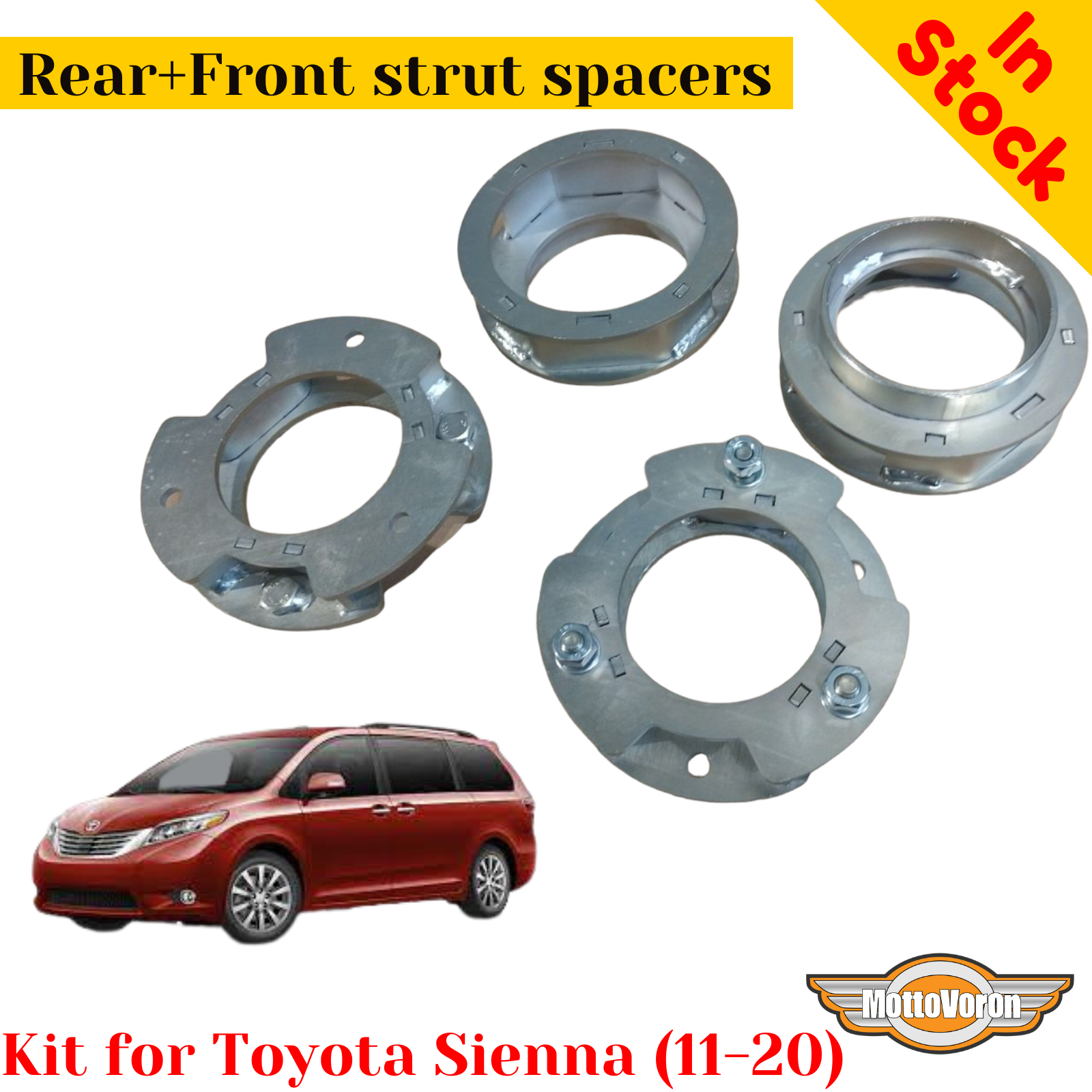 For Toyota Sienna Rear strut spacers Suspension lift Front strut ...