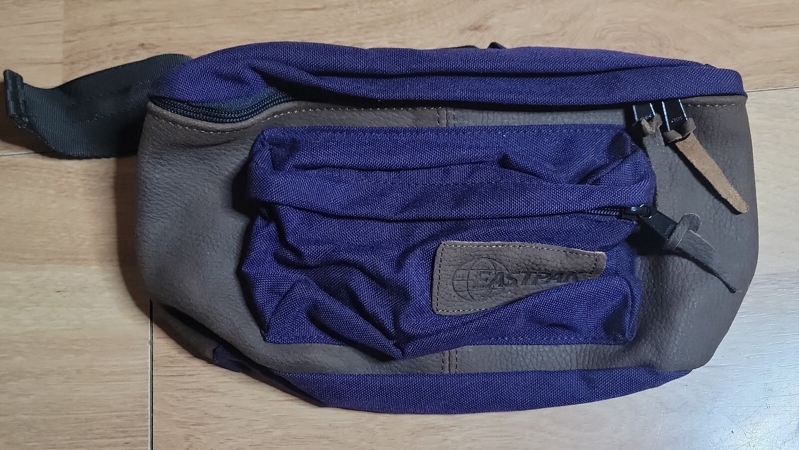 Vintage Eastpak Freeport Fanny Pack Purple w/ Leather Trim y2k #664 | eBay