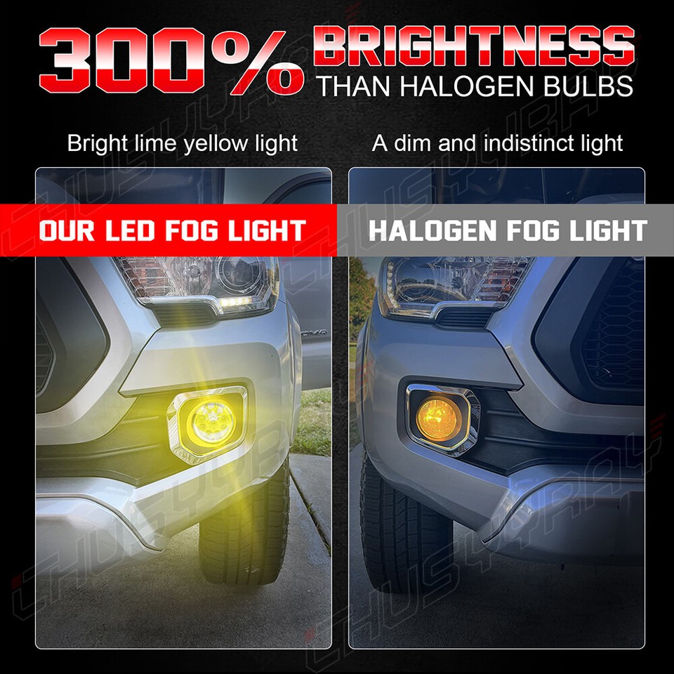 2x 4300K Gold Yellow Fog Lights For 11-15 Acura TSX RDX TL ILX Honda CR ...