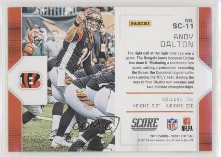 2019 Score Signal Callers Andy Dalton #SC-11 1u6 | eBay