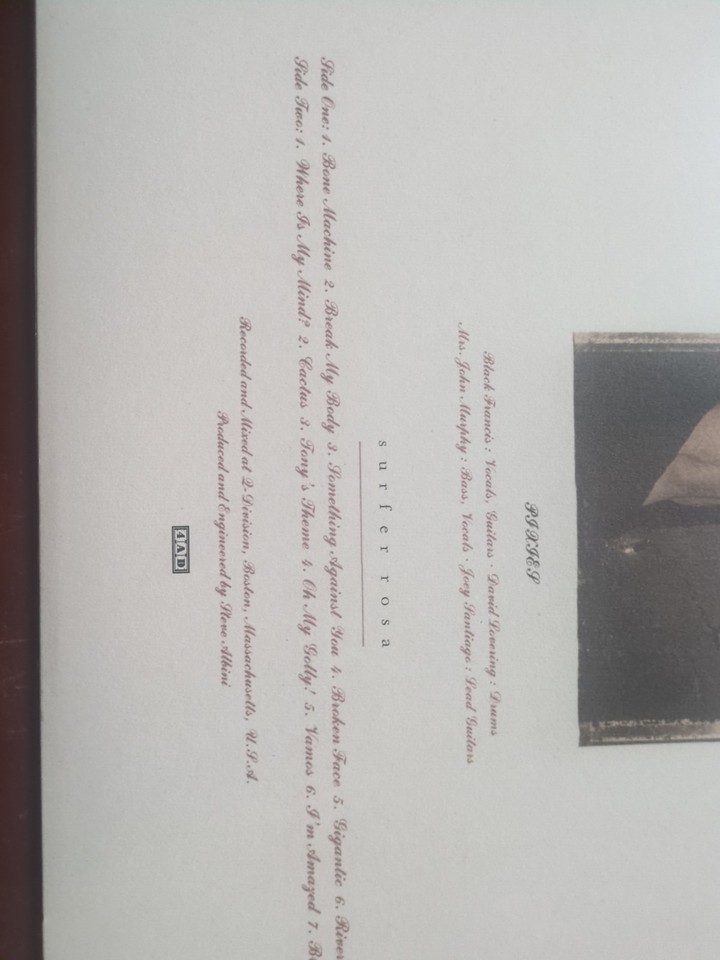 Pixies Surfer Rosa Vinyl LP | eBay.de