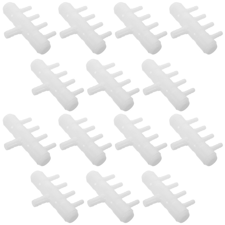 20pcs 4 Port Aquarium Air Pump Splitter - Fish Tank Multi-Pass ...