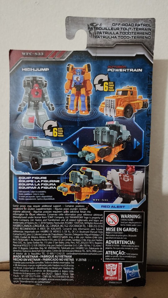 Transformers Hasbro Siege WFC Autobot Powertrain & Highjump WFC-S33 ...