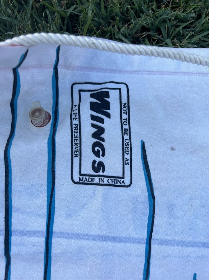 Canvas Raft Pool Beach Float Vintage Extra Heavy Duty 29x60 Wings ...