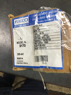 Fasco Blower Motor (D170) | eBay