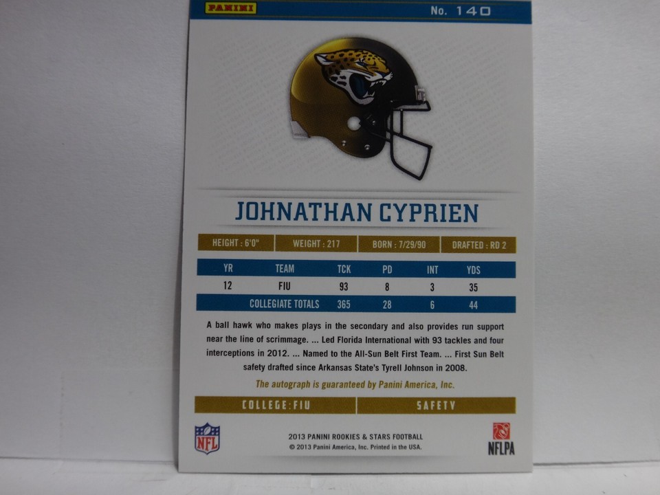 2013 Rookies/Stars Rookie Autograph Longevity Holofoil #140 Johnathan ...