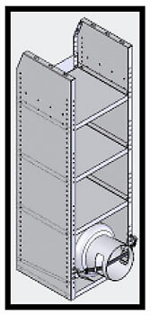 Single Tank Rack with 3 Shelves | Adrian Steel #TS1T3S | eBay