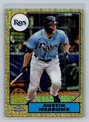 2022 Topps #T87C-73 Austin Meadows 1987 Baseball Chrome Silver Pack NM+ ...