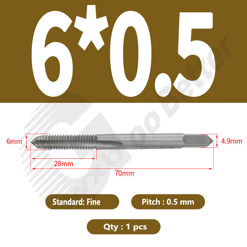 Machine Taps M1 ~ M24 Metric/Imperial Measuring System Manual Tapping ...