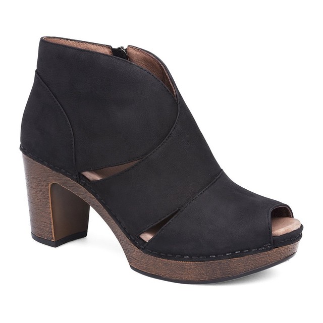Dansko Shoes Womens Delphina Milled Nubuck 38 Black 3025107800 for sale ...
