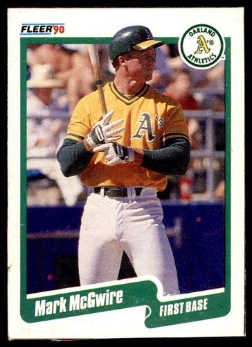 1990 Fleer #C-20 Mark McGwire Box Card (surface scratches) | eBay