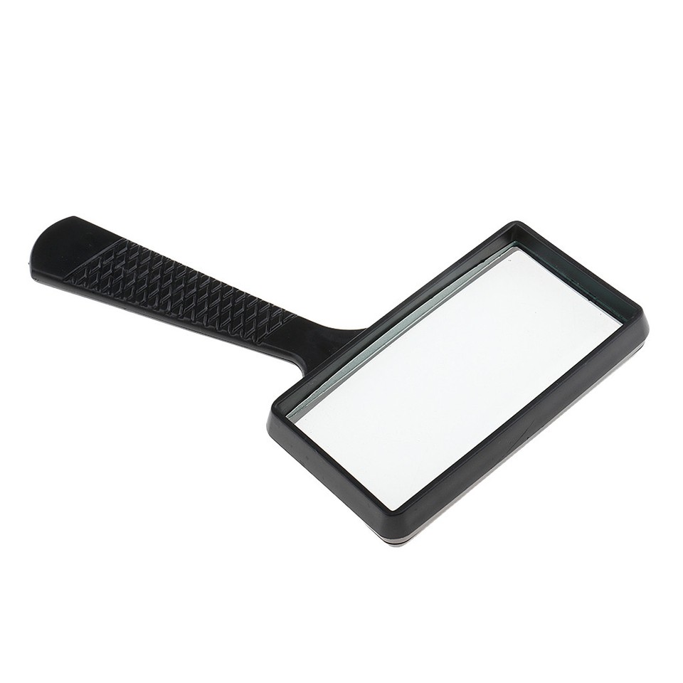 3x Magnifier Lens Large Rectangle Magnifying Glass Loupe for Reading ...