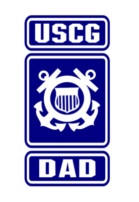 U.S. COAST GUARD DAD VINYL DECAL STICKER STRONG | eBay
