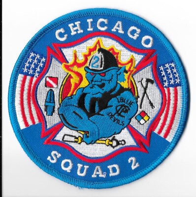 Chicago Fire Department, Illinois Squad 2 Shoulder Patch V1 | eBay