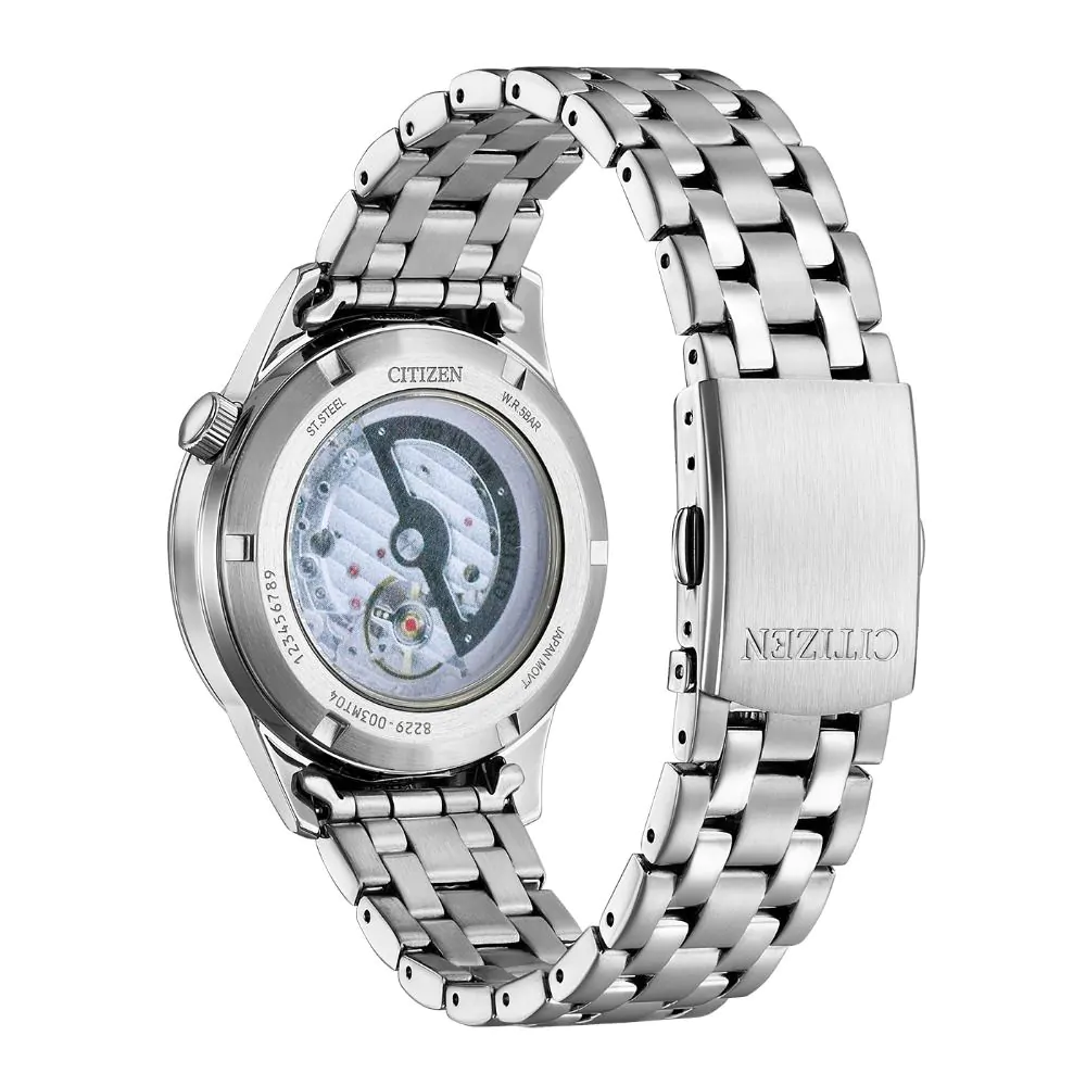 Classic Citizen Open Heart 1 9/16in Stainless Automatic Men's Watch ...