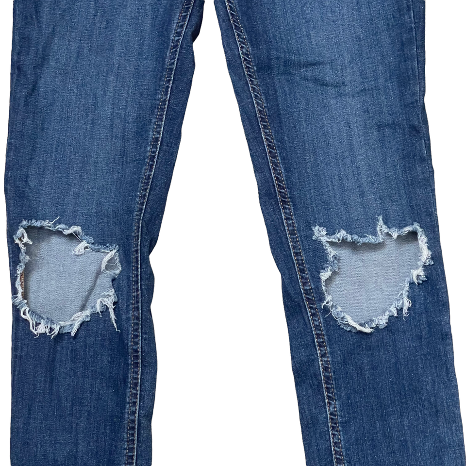 Free People Crop Jeans Size 28R Distressed Model 16115125 Stretch ...