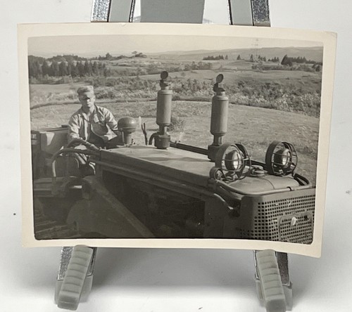 Korean War Era Photo USMC GI In Field On A Tractor | eBay
