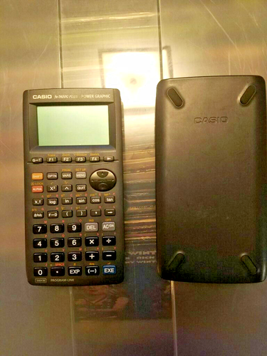CASIO POWER GRAPHIC GRAPHING CALCULATOR FX-7400G PLUS w/ COVER TESTED ...