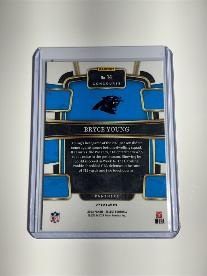 2023 Panini Select Bryce Young #14 Concourse Level Silver Prizm Holo ...