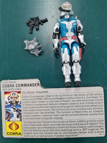 Vintage 1987 Cobra Commander Battle Armor 100% Complete GI Joe | eBay