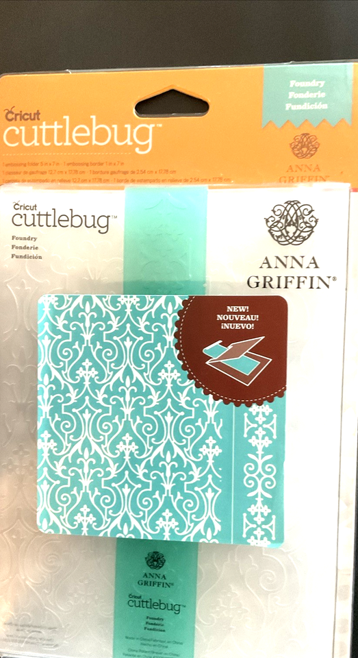 Anna Griffin Cricut Cuttlebug 5”x7” Embossing Folders & Border Art Set | eBay