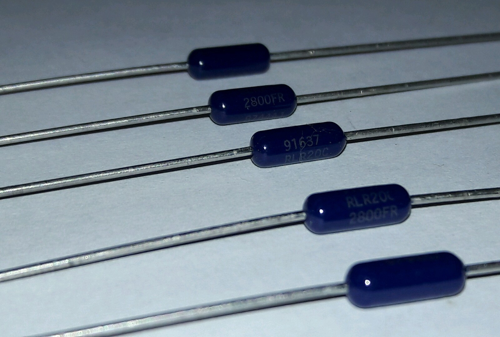 ( 25 Pcs ) Vishay Dale RLR20C2800FR Metal Film Resistor 280 Ohm 1% 1/2W ...