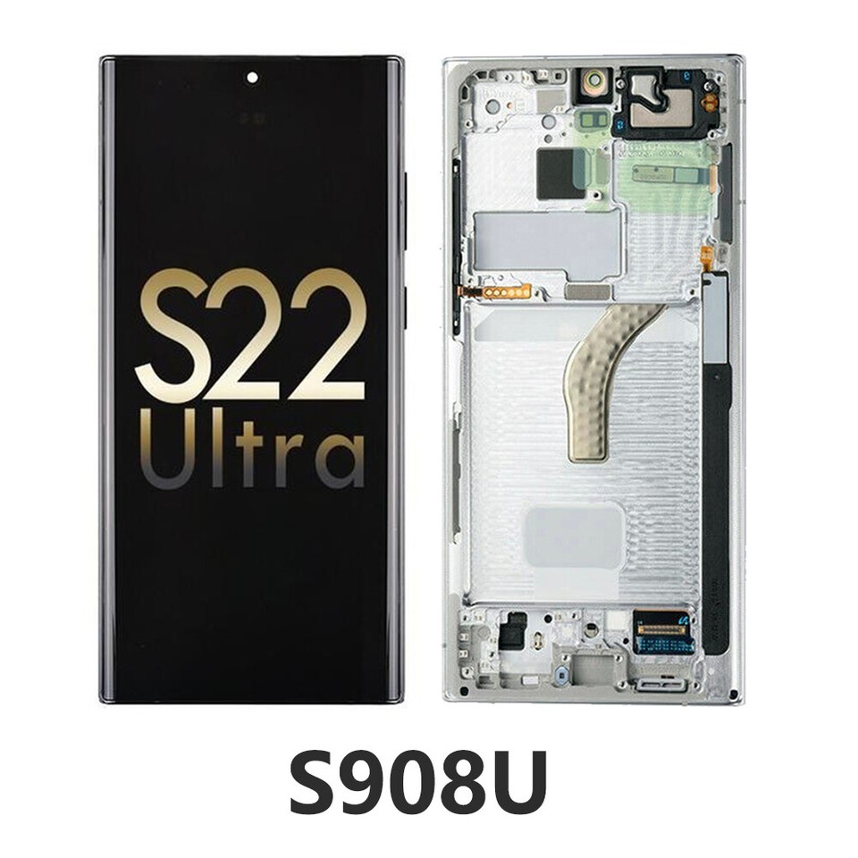 For Samsung Galaxy S22 Ultra S908U OLED Display LCD Touch Screen ...
