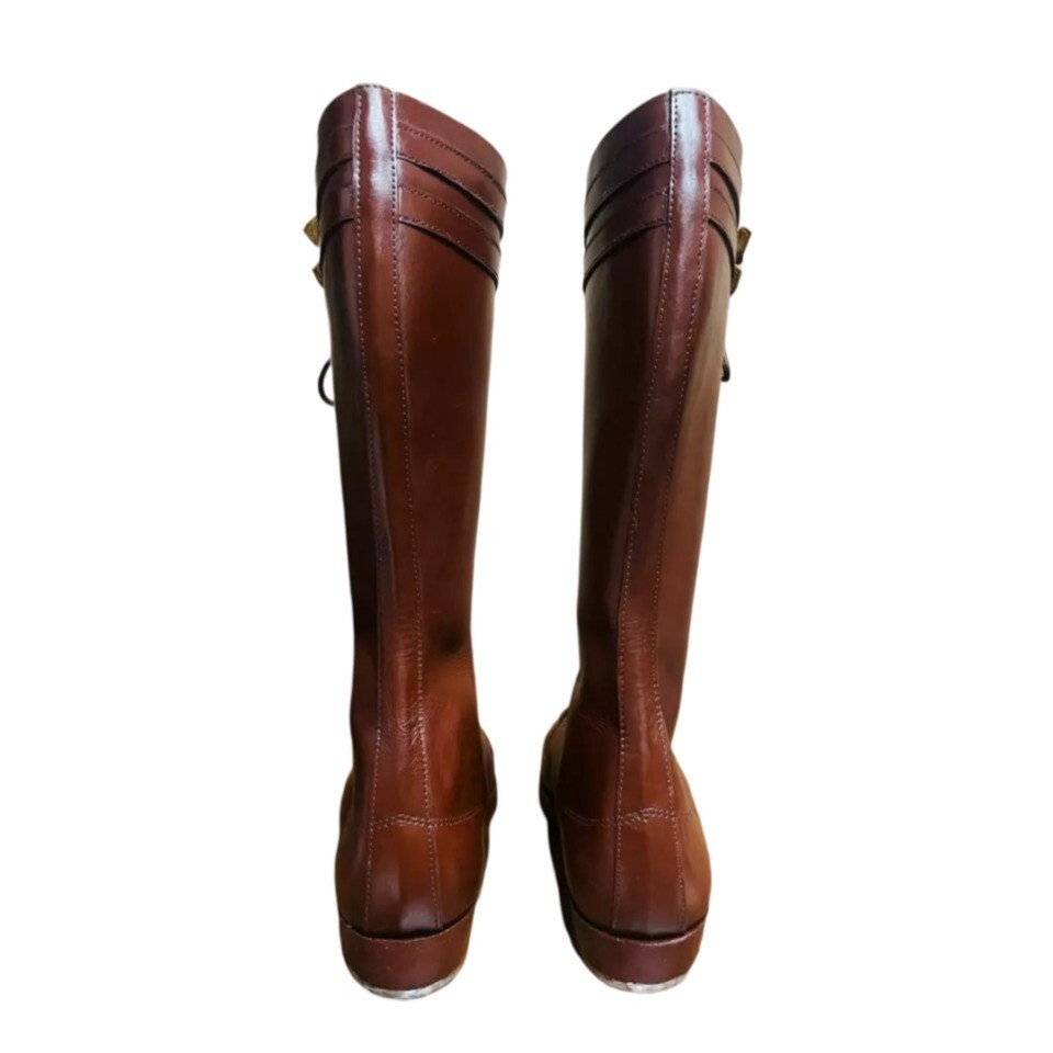 WW2 German Officer SA Boot Leather Long Military Boot With Leather Sole ...