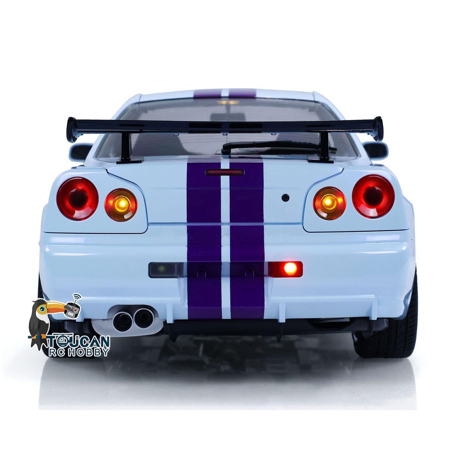 US Stock Capo 4WD 1/8 RC Racing Car R34 4x4 High Speed Metal RTR Drift ...