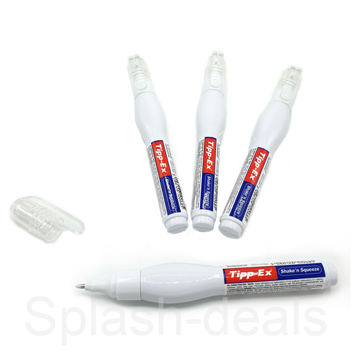 Tipp-Ex Correction Fluid Pen Shake n Squeeze - 8ml Fine Metal Tip ...