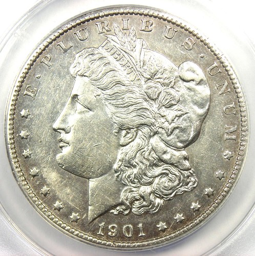 1901-S Morgan Silver Dollar $1 Coin - Rare Date - Certified ANACS AU53 ...