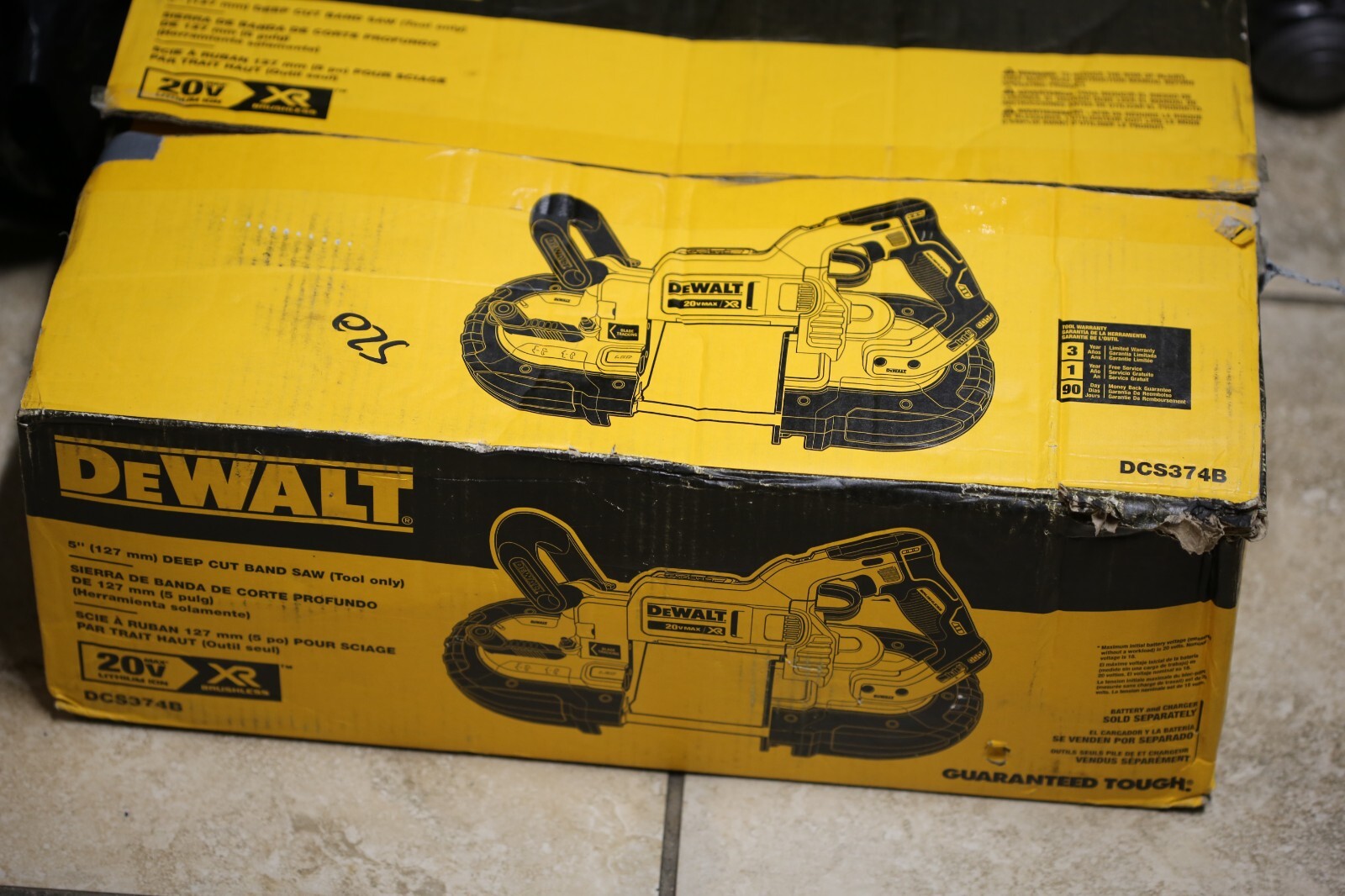 DEWALT DCS374B 20V MAX Portable Band Saw - Black/Yellow for sale online ...