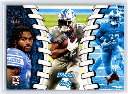 2020 Panini Chronicles Football Omega Bronze D'Andre Swift Lions Rookie ...