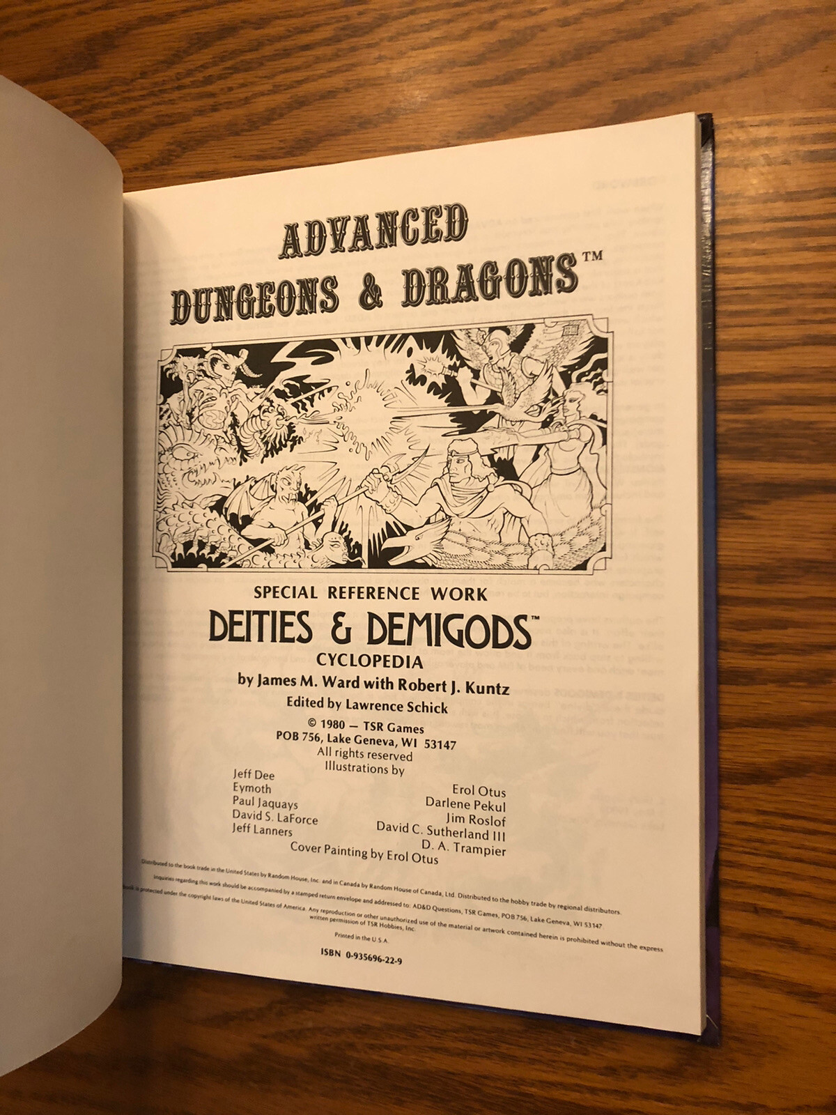 DEITIES & DEMIGODS 4th print 1st Edition Dungeons & Dragons 1980 Near ...