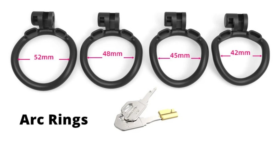 NEW Bionic Design Hinged Cage Male Chastity Device Metal tube 2 Types ...