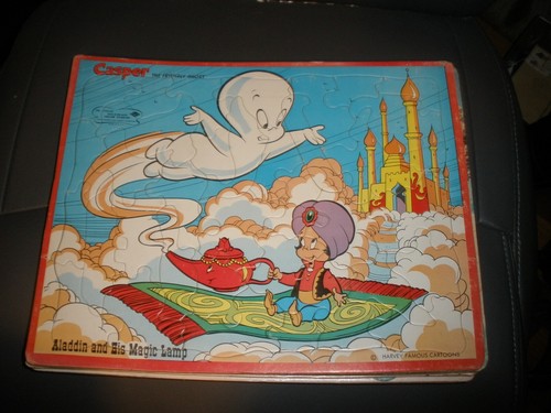 Vintage Sta-n-place Inlaid Puzzle Casper Friendly Ghost with Aladdin ...