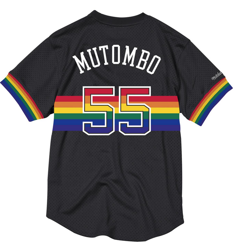 Mitchell & Ness NBA Nom & Number Denver Nuggets Dikembe Mutombo ...