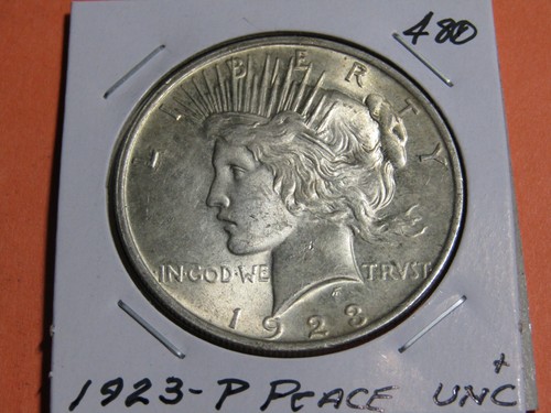 1923-P Peace Silver Dollar #480 - UNC+ | eBay