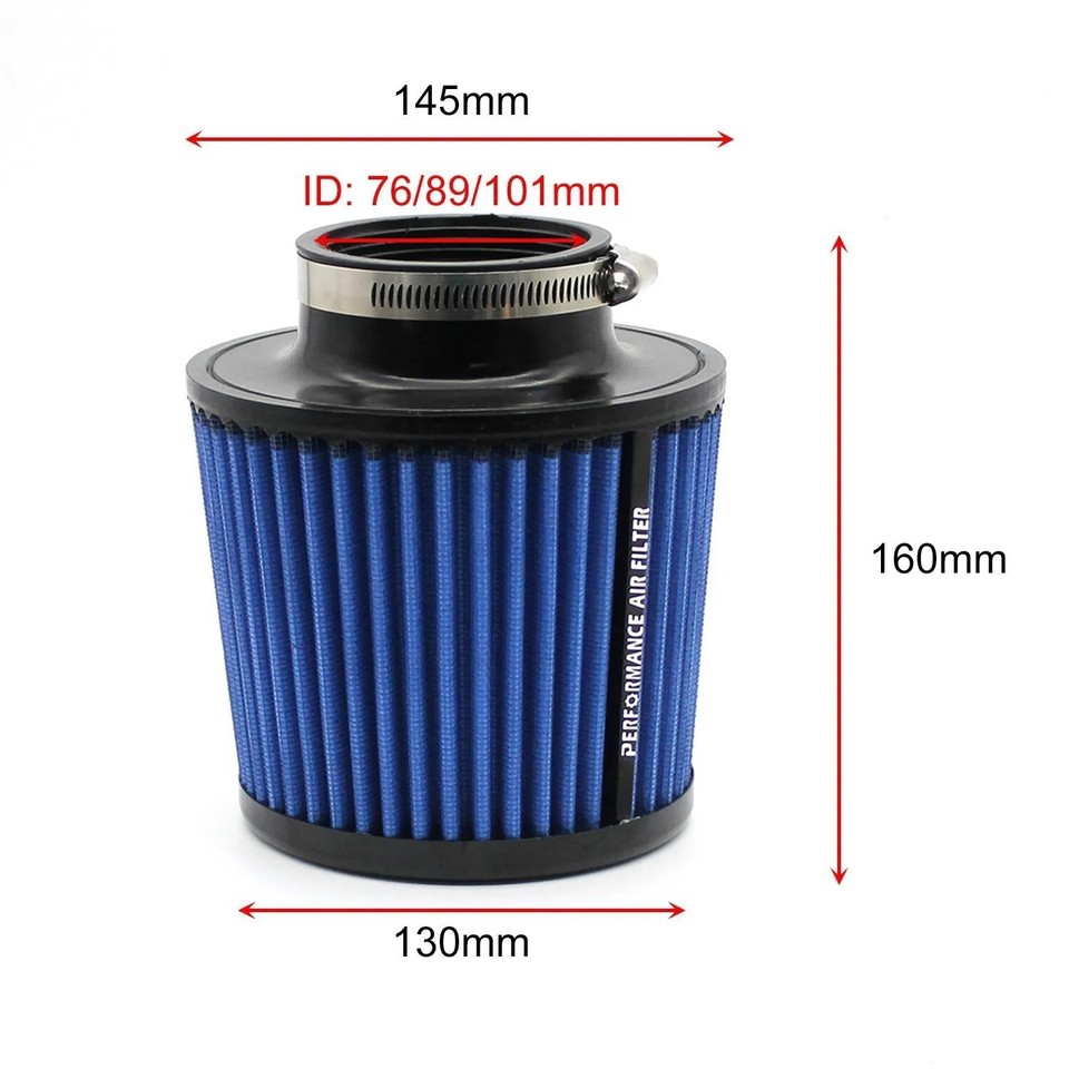 Car High Flow Air Filter Cold Air Intake Universal Filters Car Engine ...