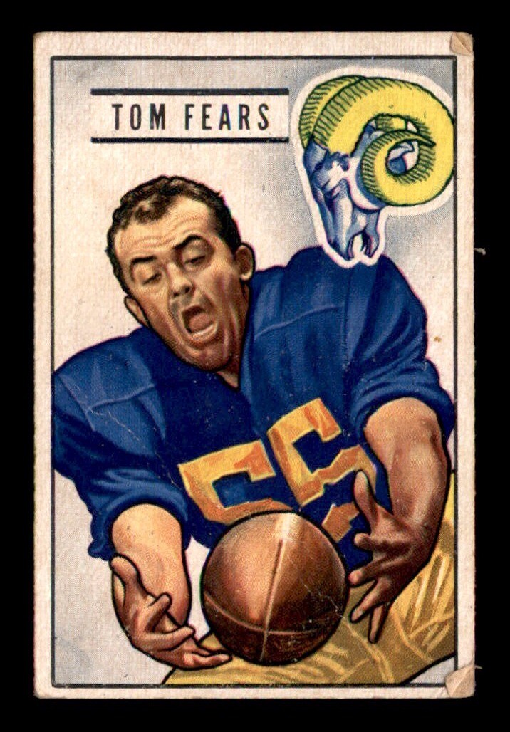 1951 Bowman Football Tom Fears #6 GD (MK) | eBay
