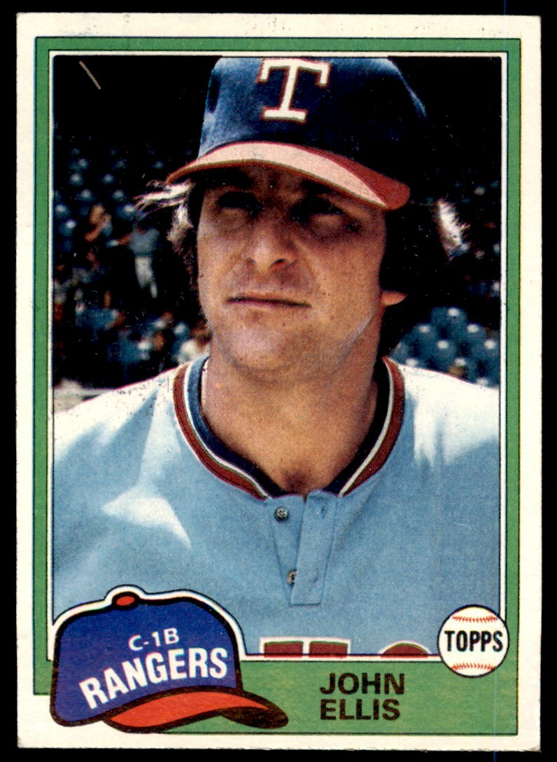 1981 TOPPS JOHN ELLIS . TEXAS RANGERS #339 | eBay